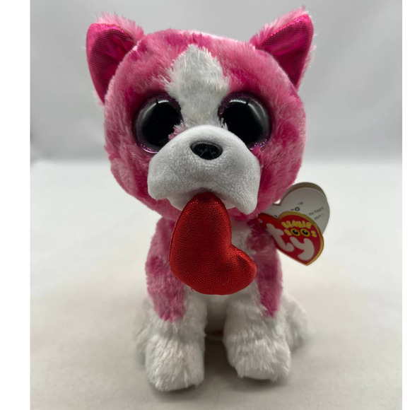 Ty Beanie Boo | Toys | Romeo Ty Beanie Boo Pink Valentine Dog 6 Inch W ...